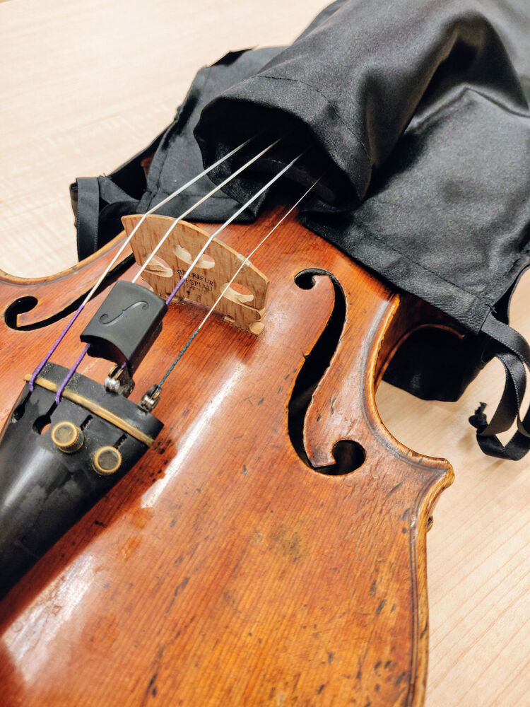 Silk Bag - Violin - Solid Black